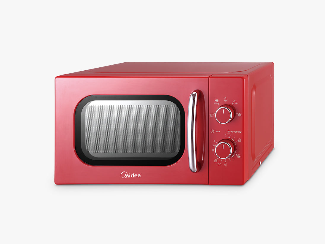Midea 20L Retro Red Mechanical Microwave Oven – ConcepStore
